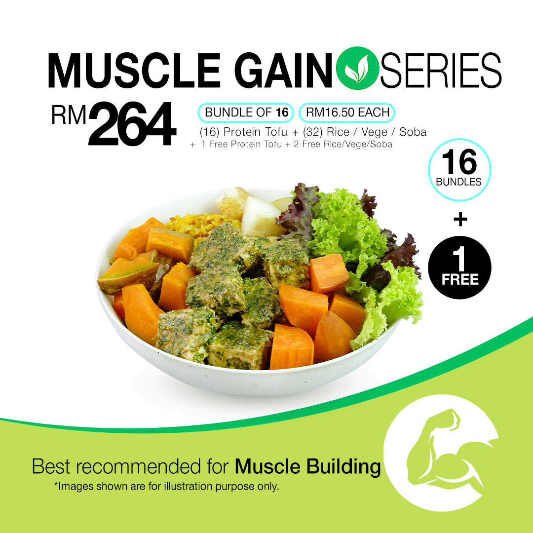 Muscle Gain Protein Tofu 16 bundles Free 1 Meal (RM16.50 Per Meal) – La ...